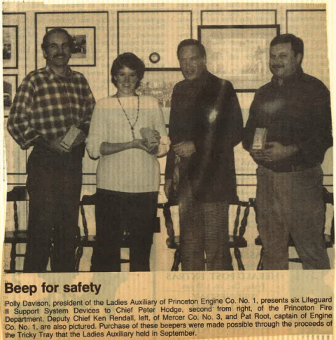 Beep for safety - Princeton Hook & Ladder Company